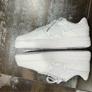 Bape | Shoes | Nwt Bapesta Triple White | Poshmark